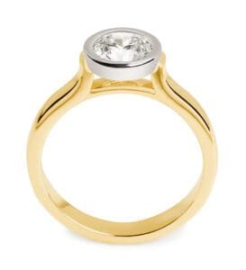 Floating Diamond Ring© - Brown Goldsmiths - 207-865-4126
